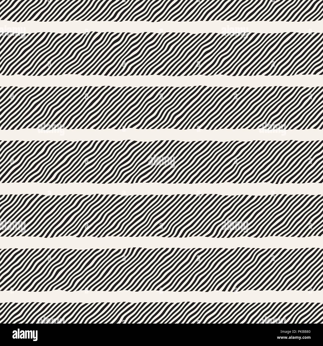 Hand drawn lines seamless pattern. Abstract geometric tiling background ...