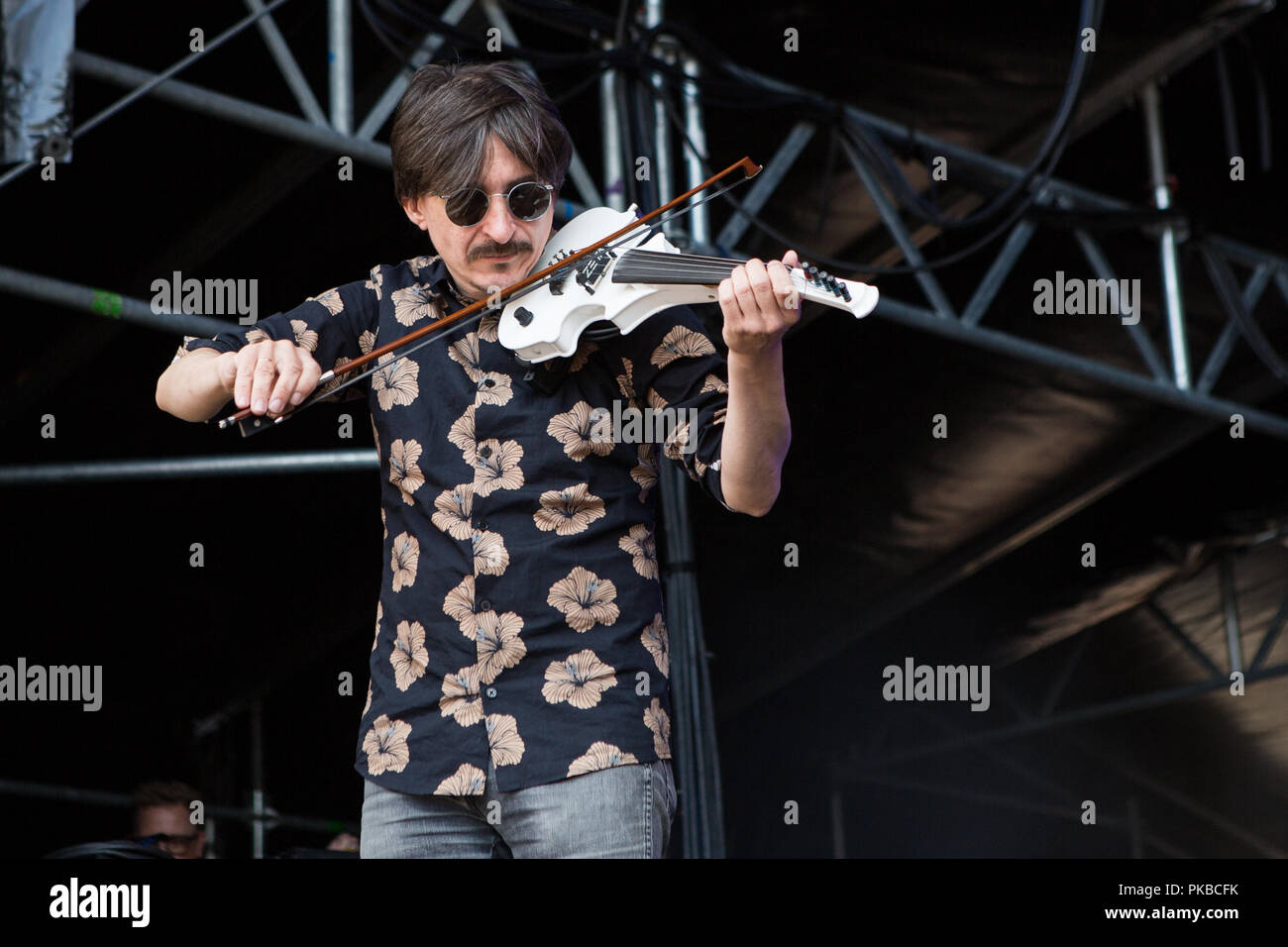 Norway, Fredrikstad - July 29, 2018. The Norwegian band Bel Canto ...