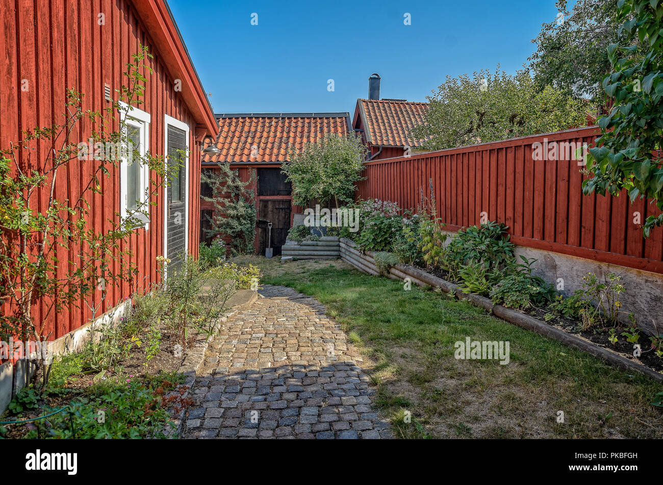 Traditional swedish fence hi-res stock photography and images - Alamy