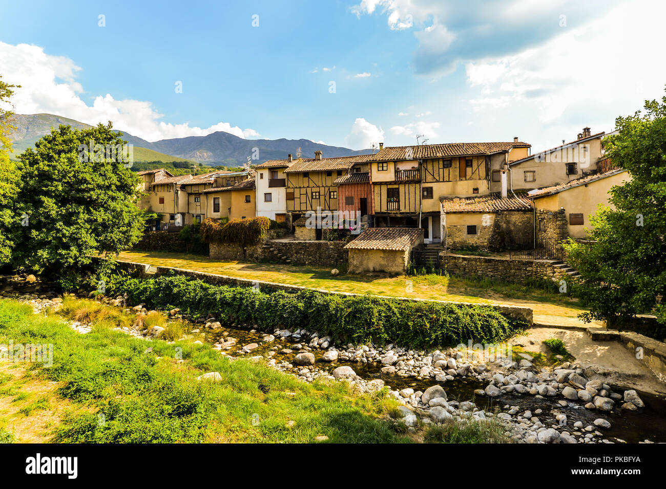 The small town of Hervas - Spain Stock Photo - Alamy