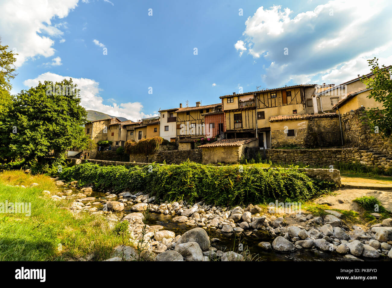 The small town of Hervas - Spain Stock Photo - Alamy