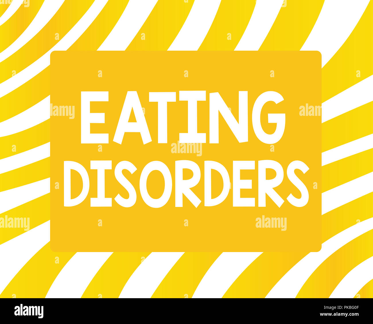 Word writing text Eating Disorders. Business concept for any of a range ...