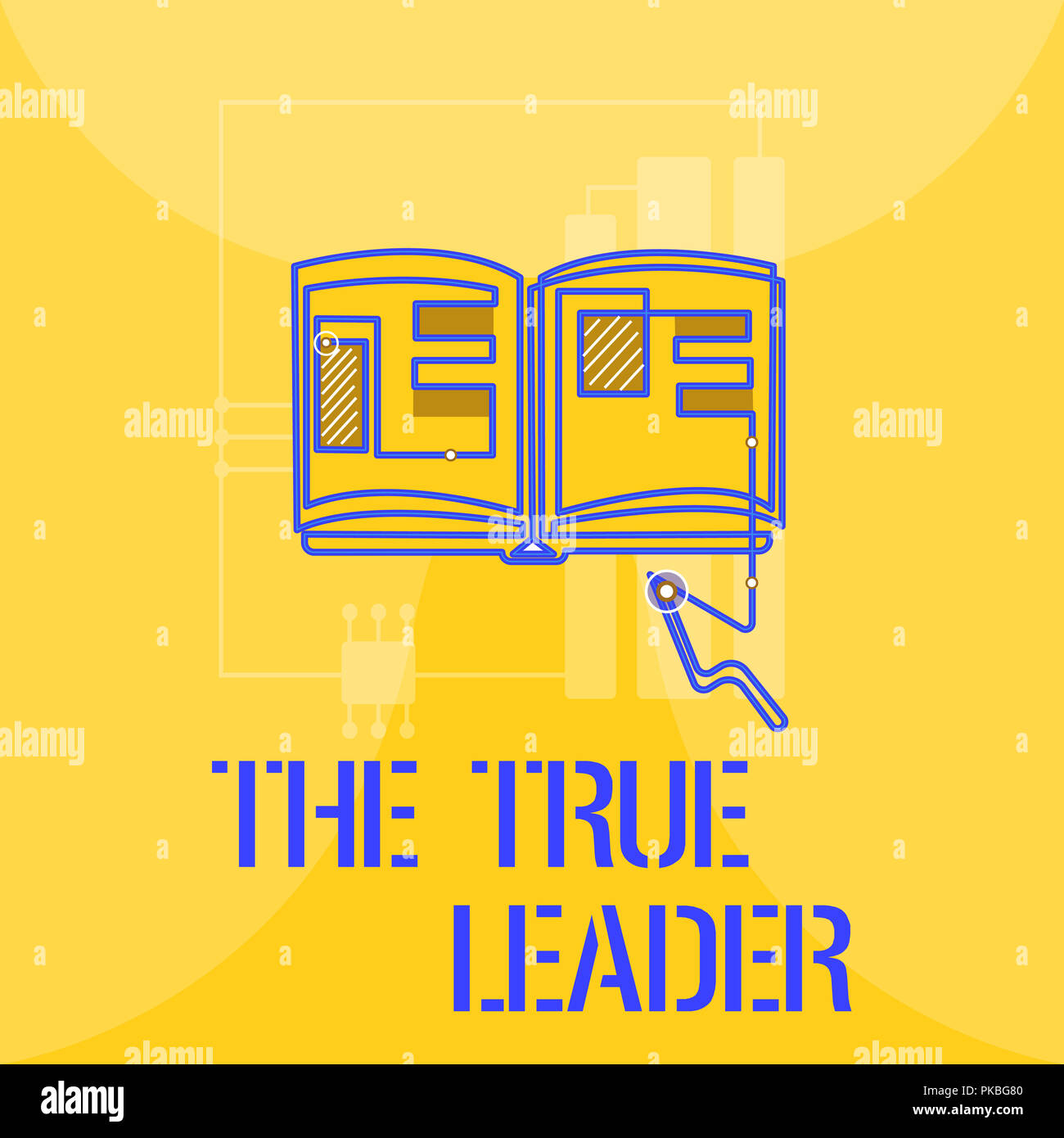 Word writing text The True Leader. Business concept for one that move ...
