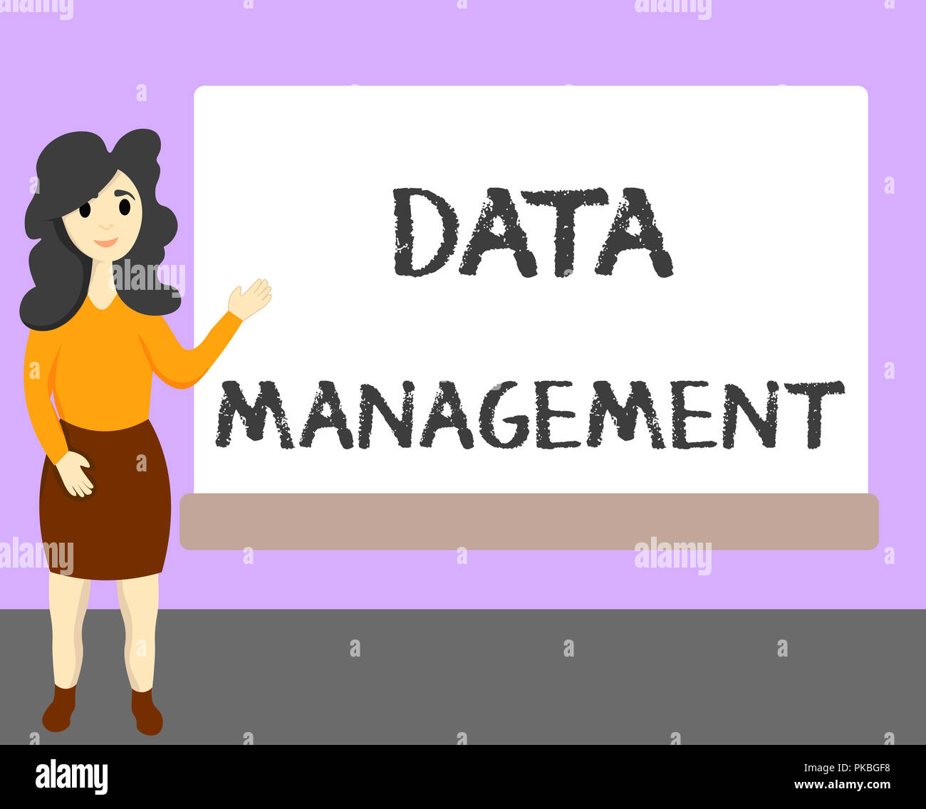 Word writing text Data Management. Business concept for The practice of organizing and ...