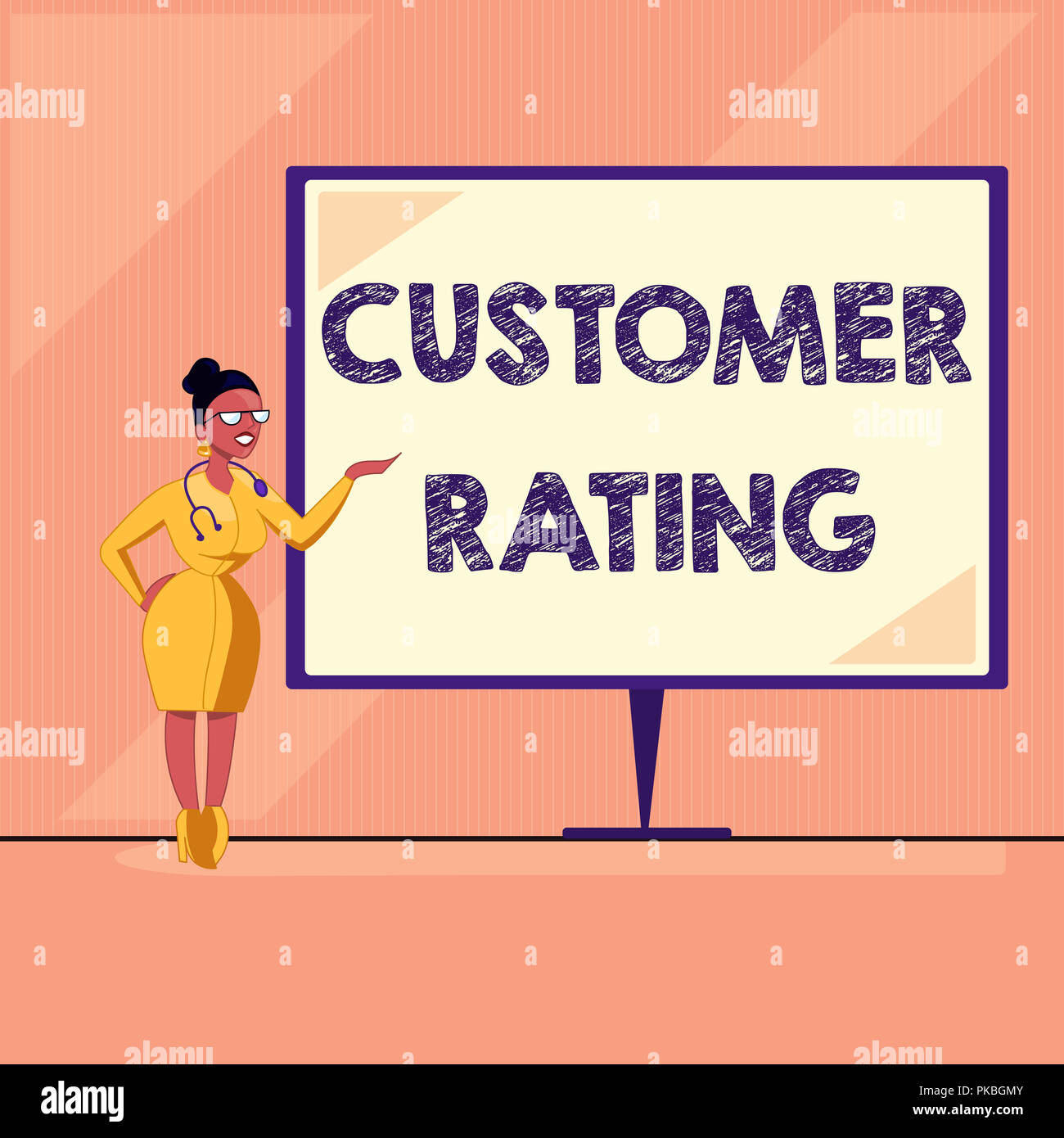 Word writing text Customer Rating. Business concept for Each point of ...