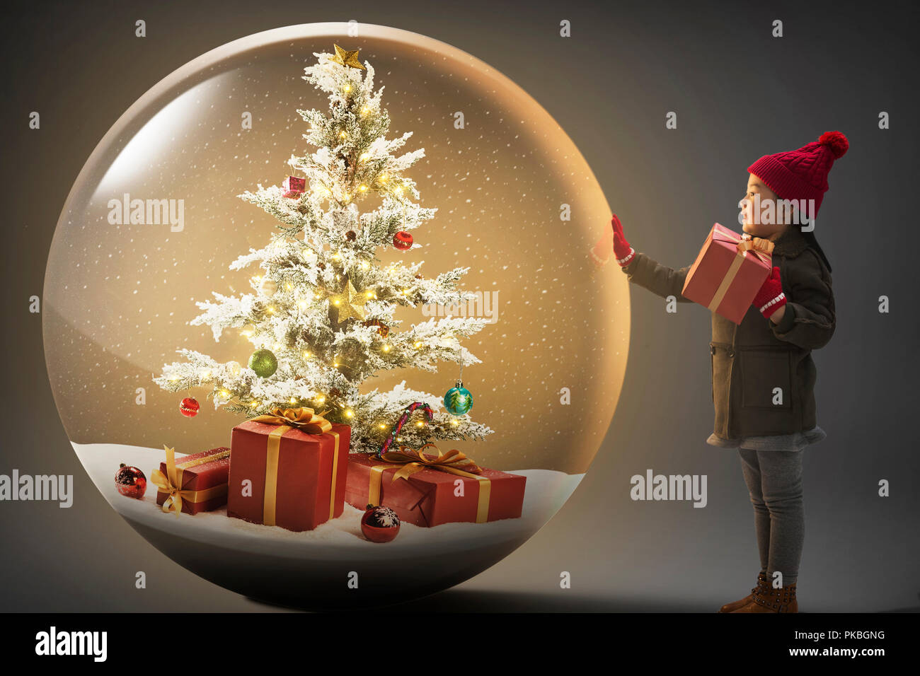The Little Girl For Christmas Stock Photo Alamy the-little-girl-for-christmas-stock-photo-alamy