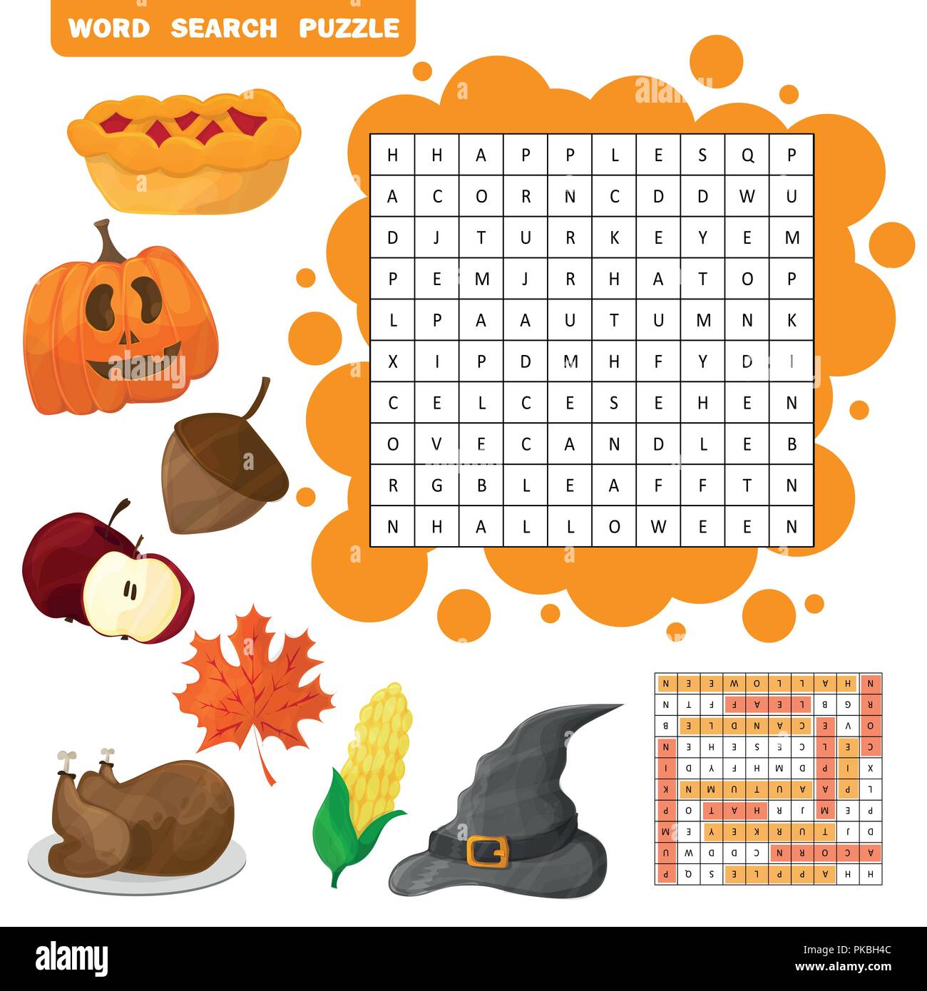 Autumn Word Search Puzzle