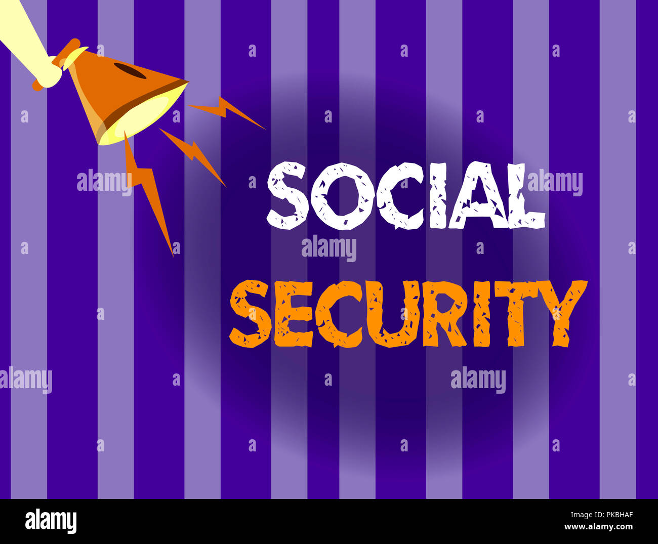 Handwriting text writing Social Security. Concept meaning assistance ...