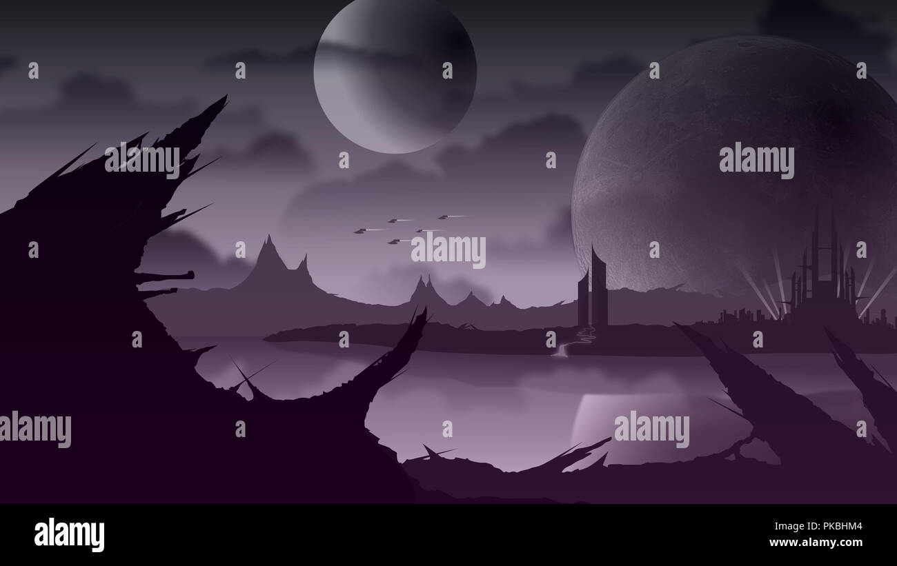 Vector Landscape Illustrator Hi Res Stock Photography And Images Alamy