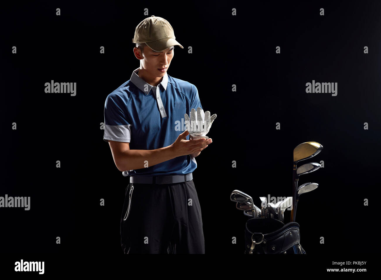 Golf shot preparation hi-res stock photography and images - Alamy