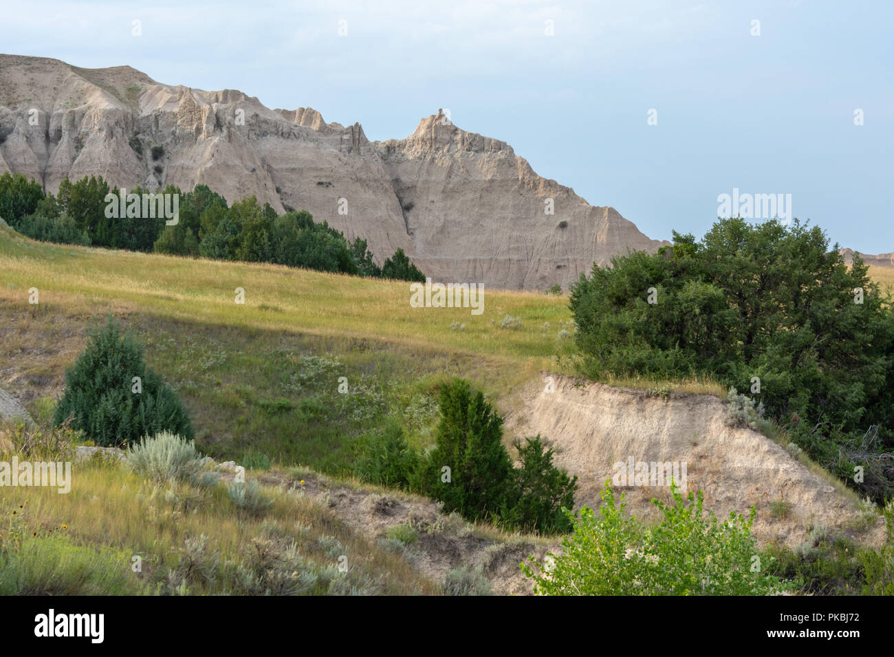 The rugged beauty of the geologic formations in the Badlands National ...