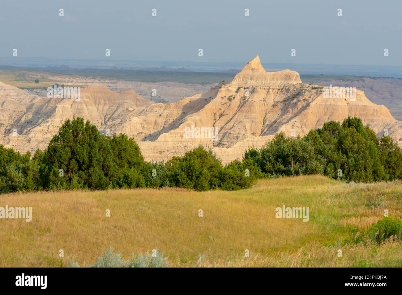 The rugged beauty of the geologic formations in the Badlands National ...