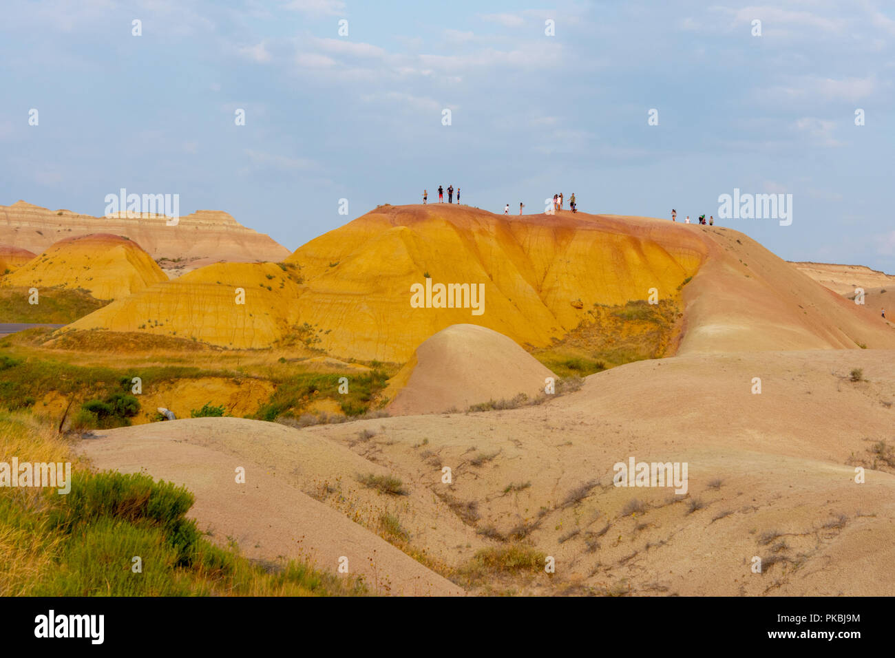 The rugged beauty of the geologic formations in the Badlands National ...
