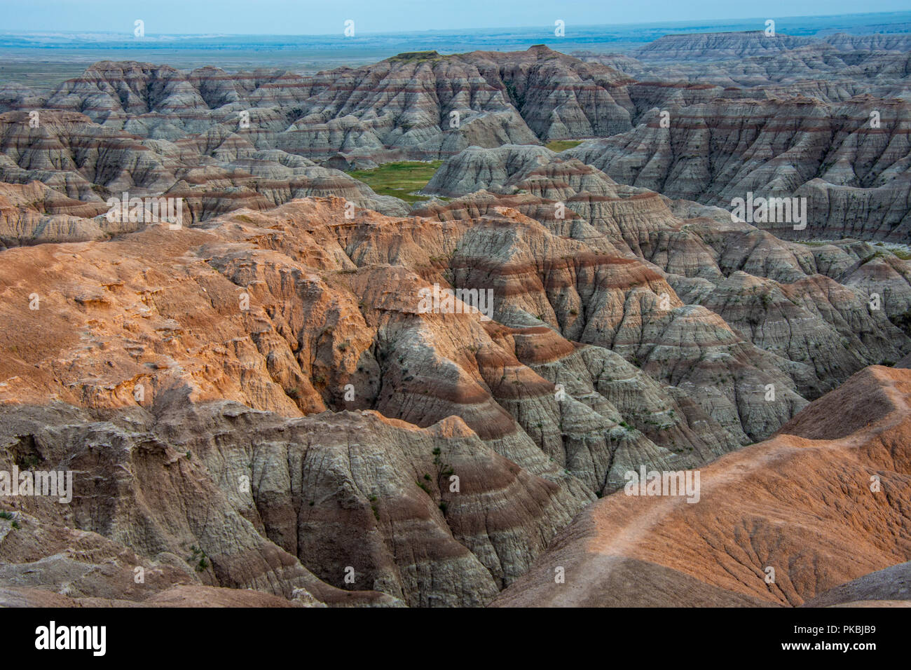 The rugged beauty of the geologic formations in the Badlands National ...