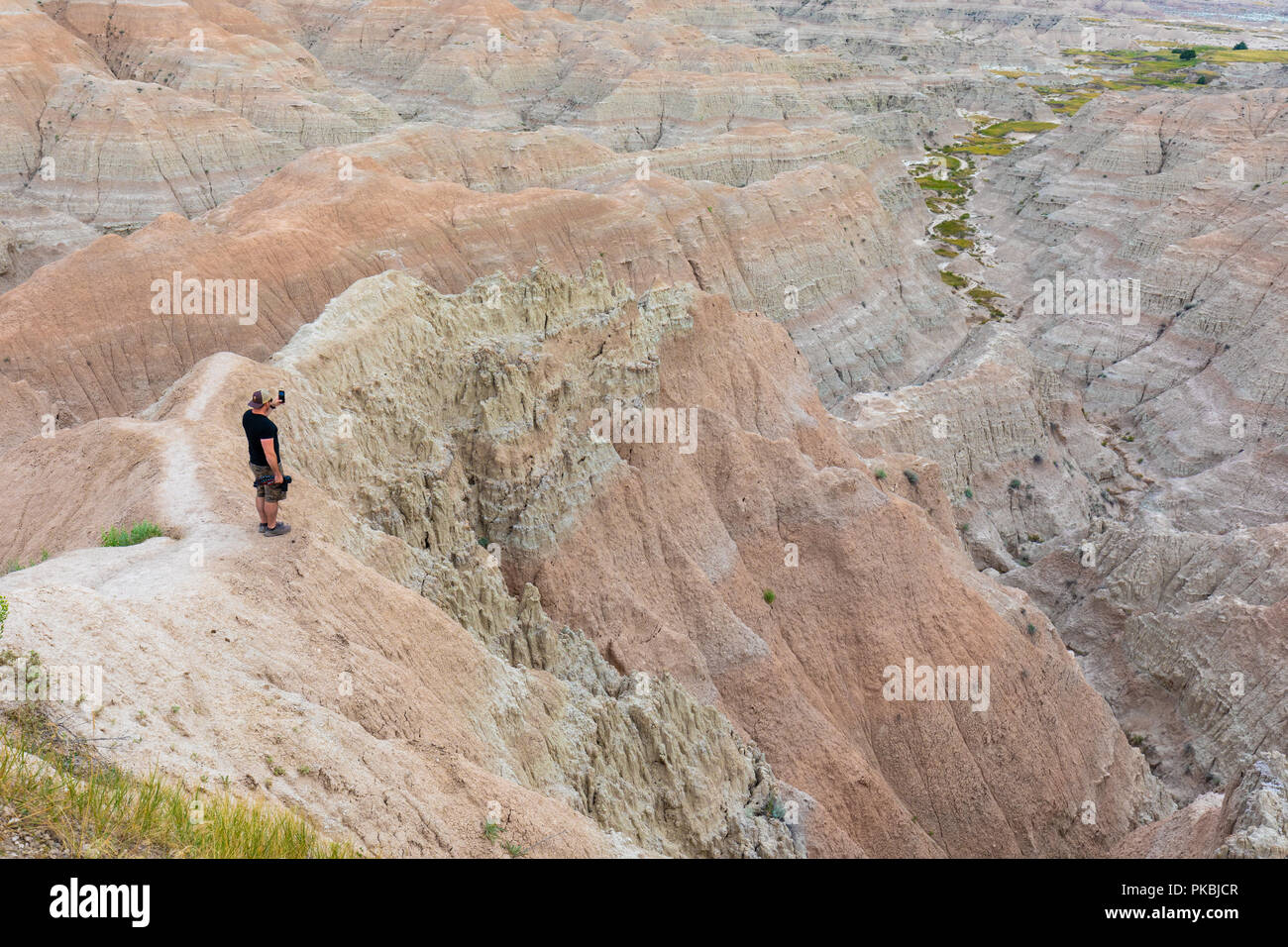 The rugged beauty of the geologic formations in the Badlands National ...