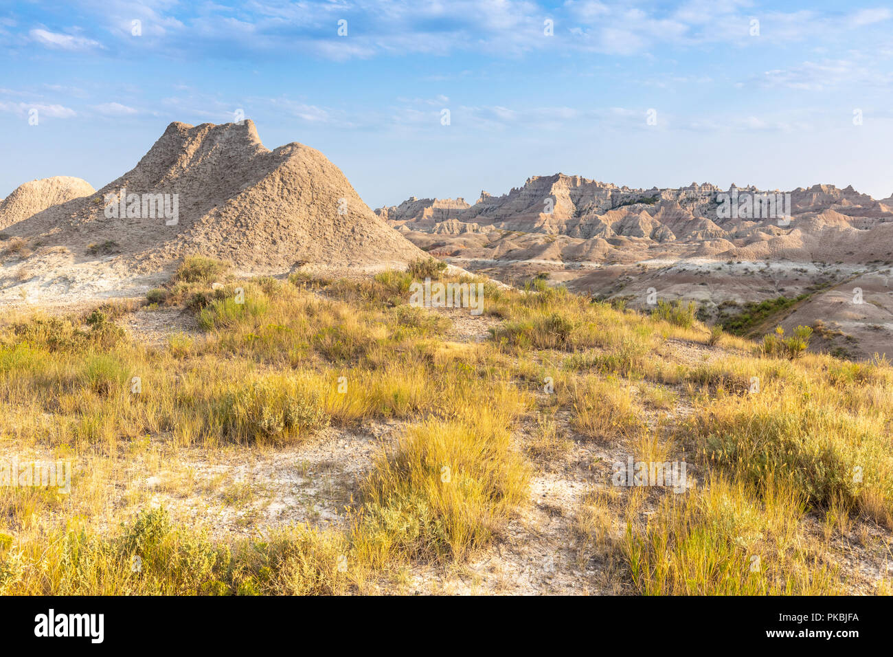The rugged beauty of the geologic formations in the Badlands National ...