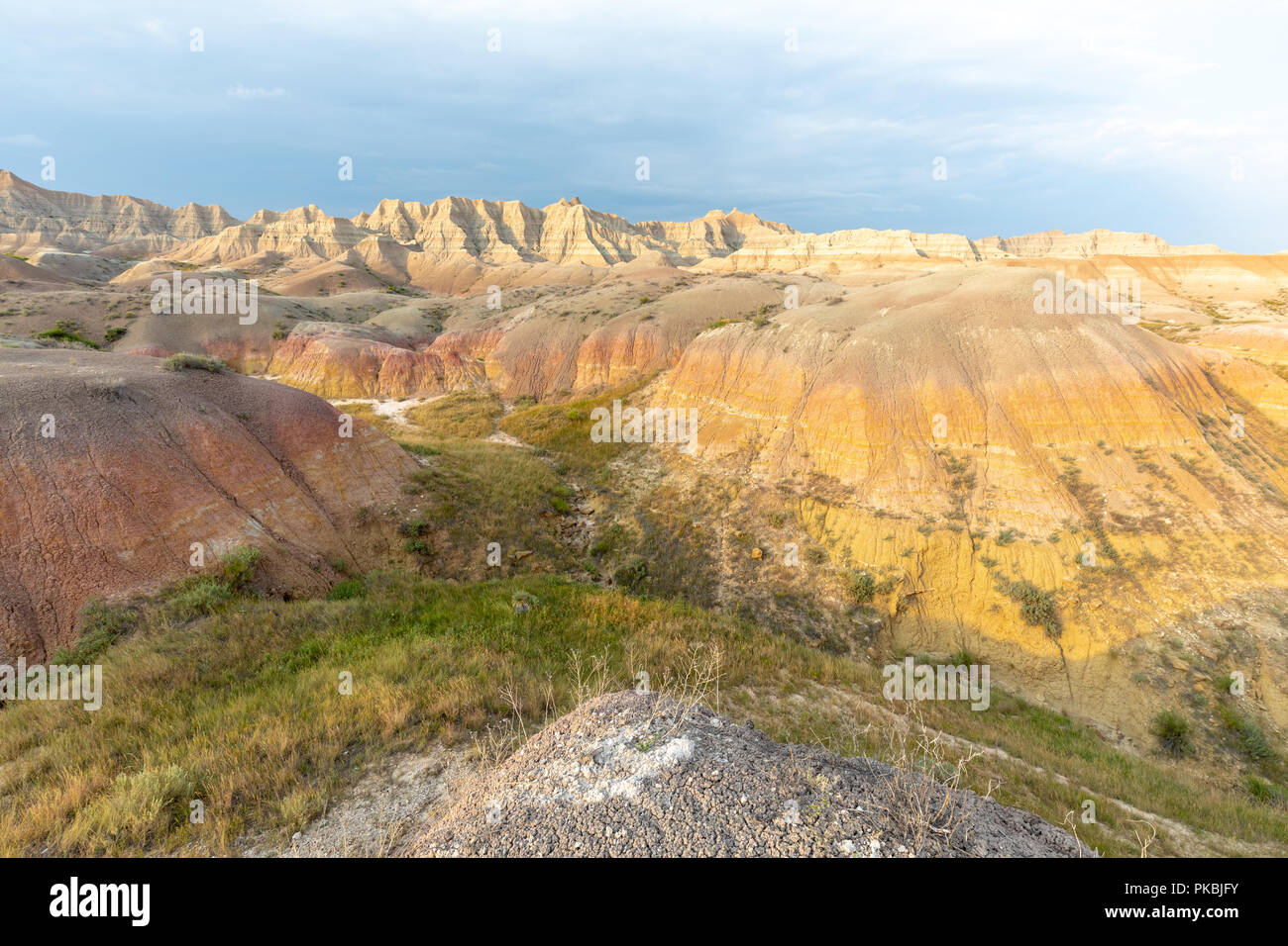 The rugged beauty of the geologic formations in the Badlands National ...