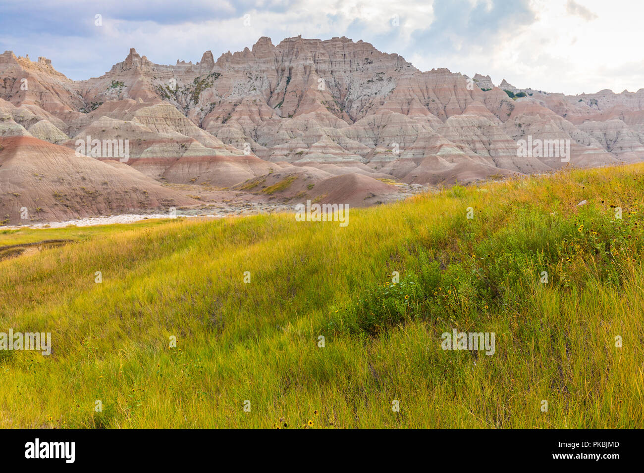 The rugged beauty of the geologic formations in the Badlands National ...