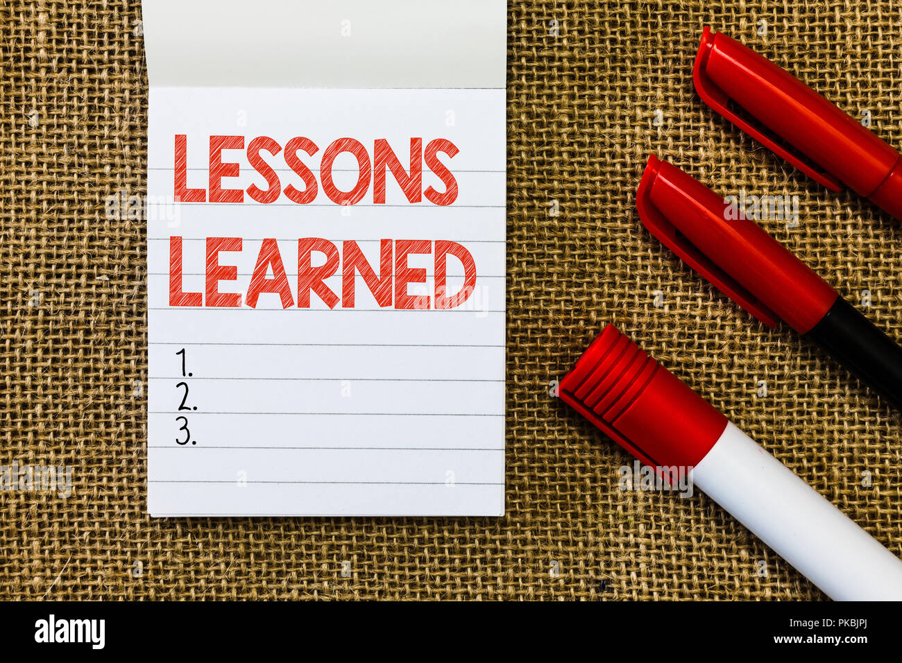 Word writing text Lessons Learned. Business concept for Promote share and use knowledge derived ...