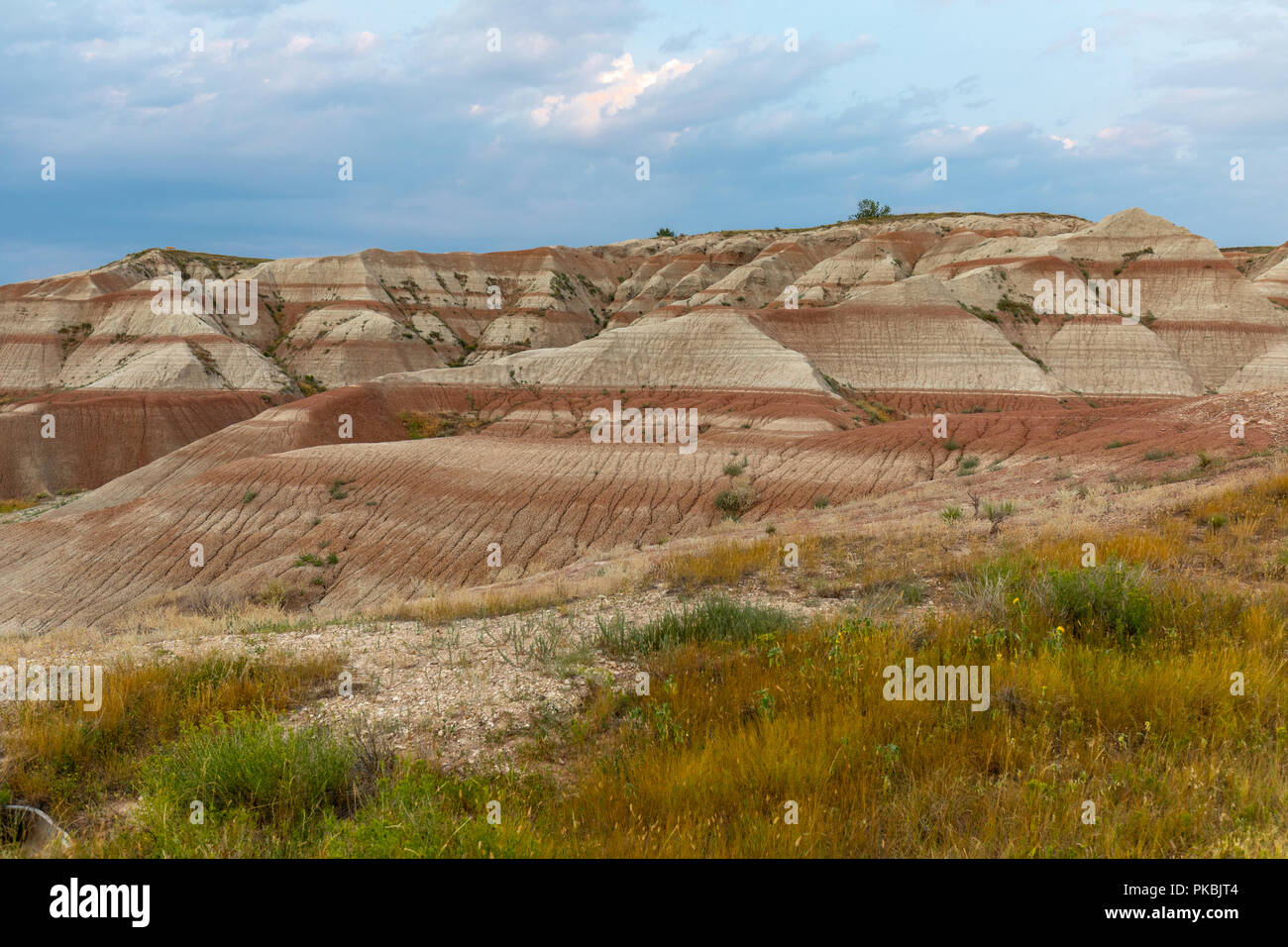 The rugged beauty of the geologic formations in the Badlands National ...