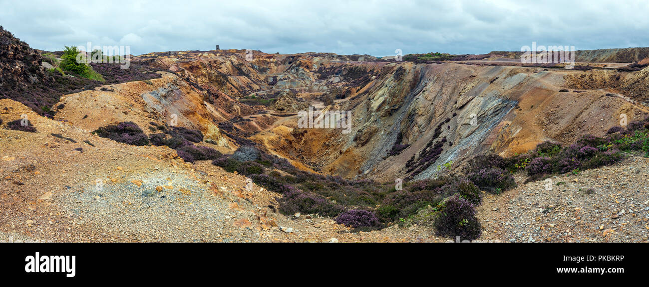 Parys Mountain Copper mine near Amlwch on the island of Anglesey, North ...