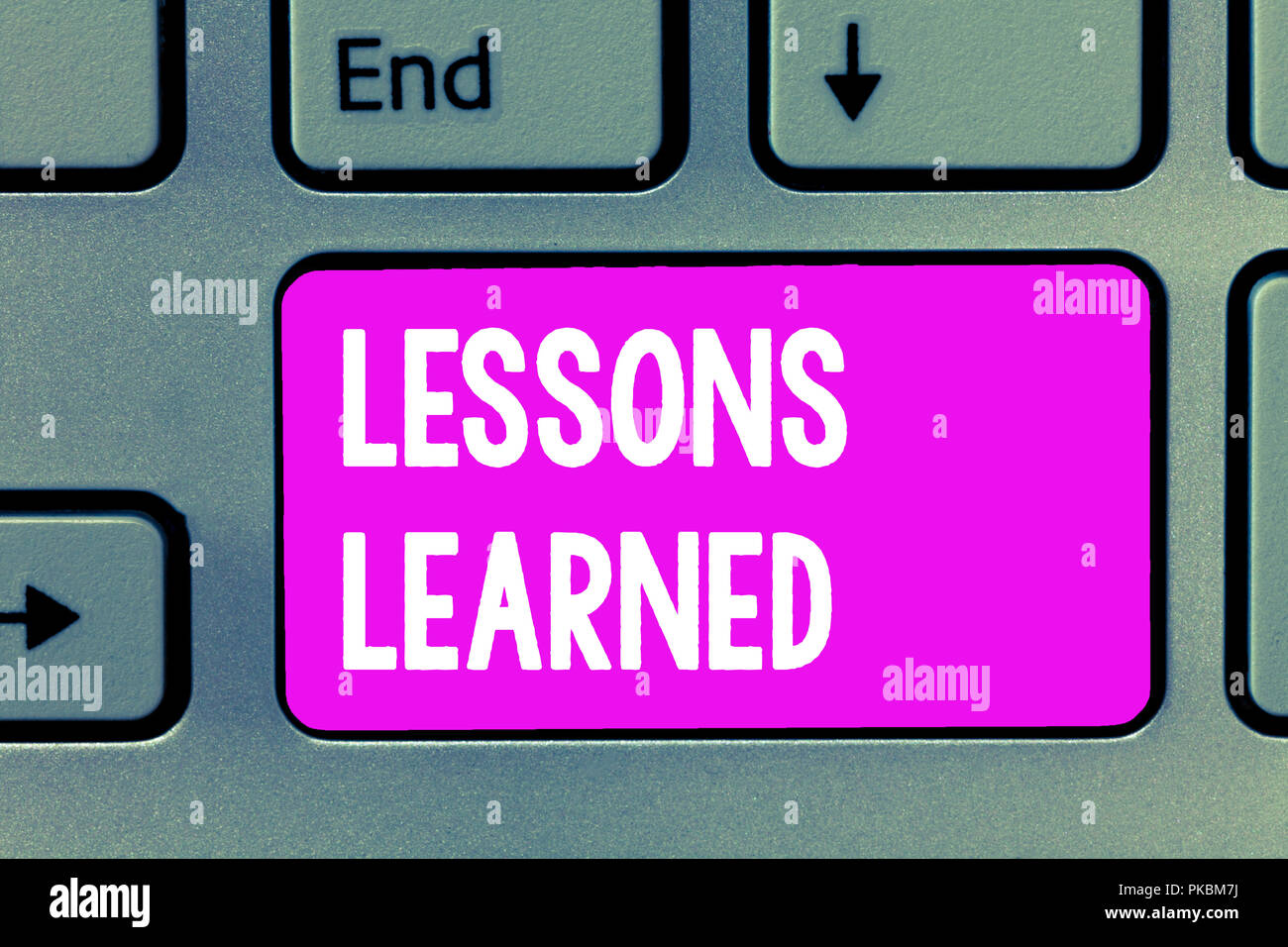 Word writing text Lessons Learned. Business concept for Promote share and use knowledge derived ...