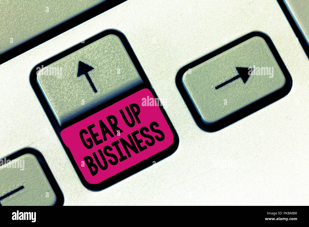 Text sign showing Gear Up Business. Conceptual photo tool for assessing ...