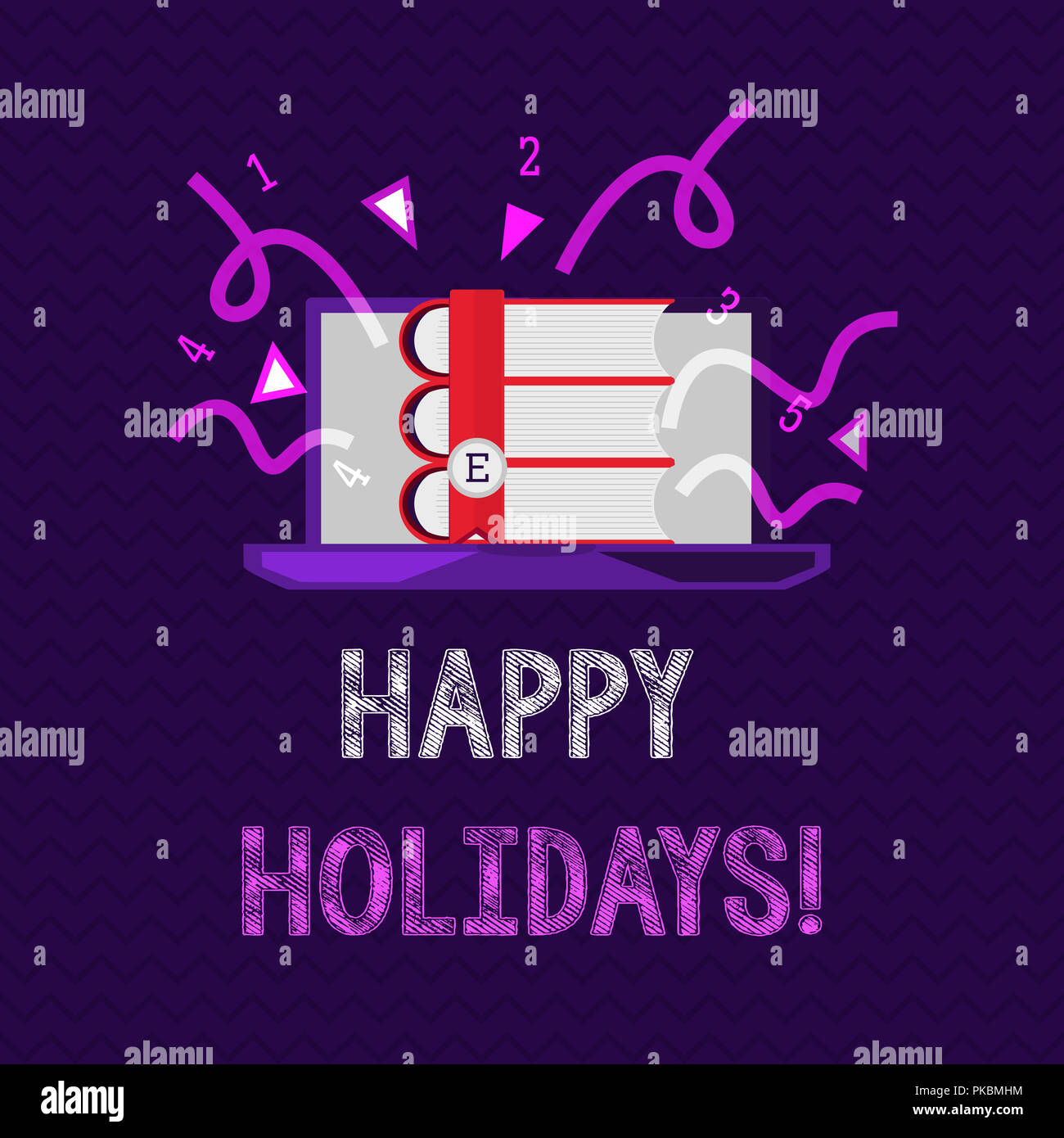 Handwriting text Happy Holidays. Concept meaning Made a short journey ...