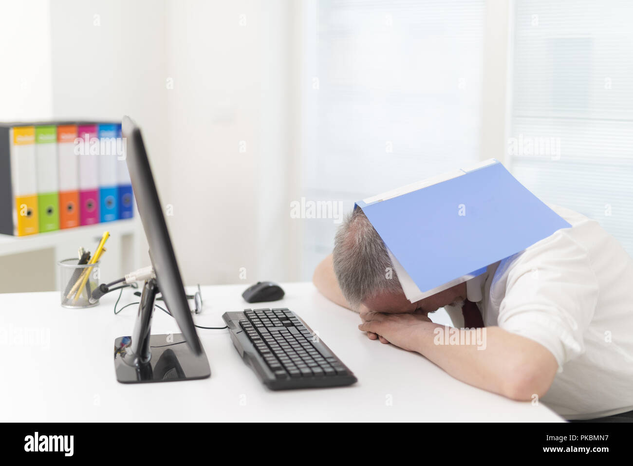 Desperate businessman in waiting hi-res stock photography and images ...