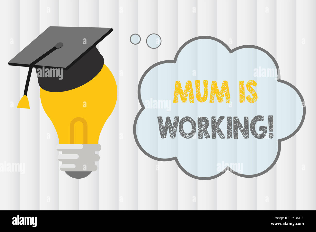 Text sign showing Mum Is Working. Conceptual photo Financial ...