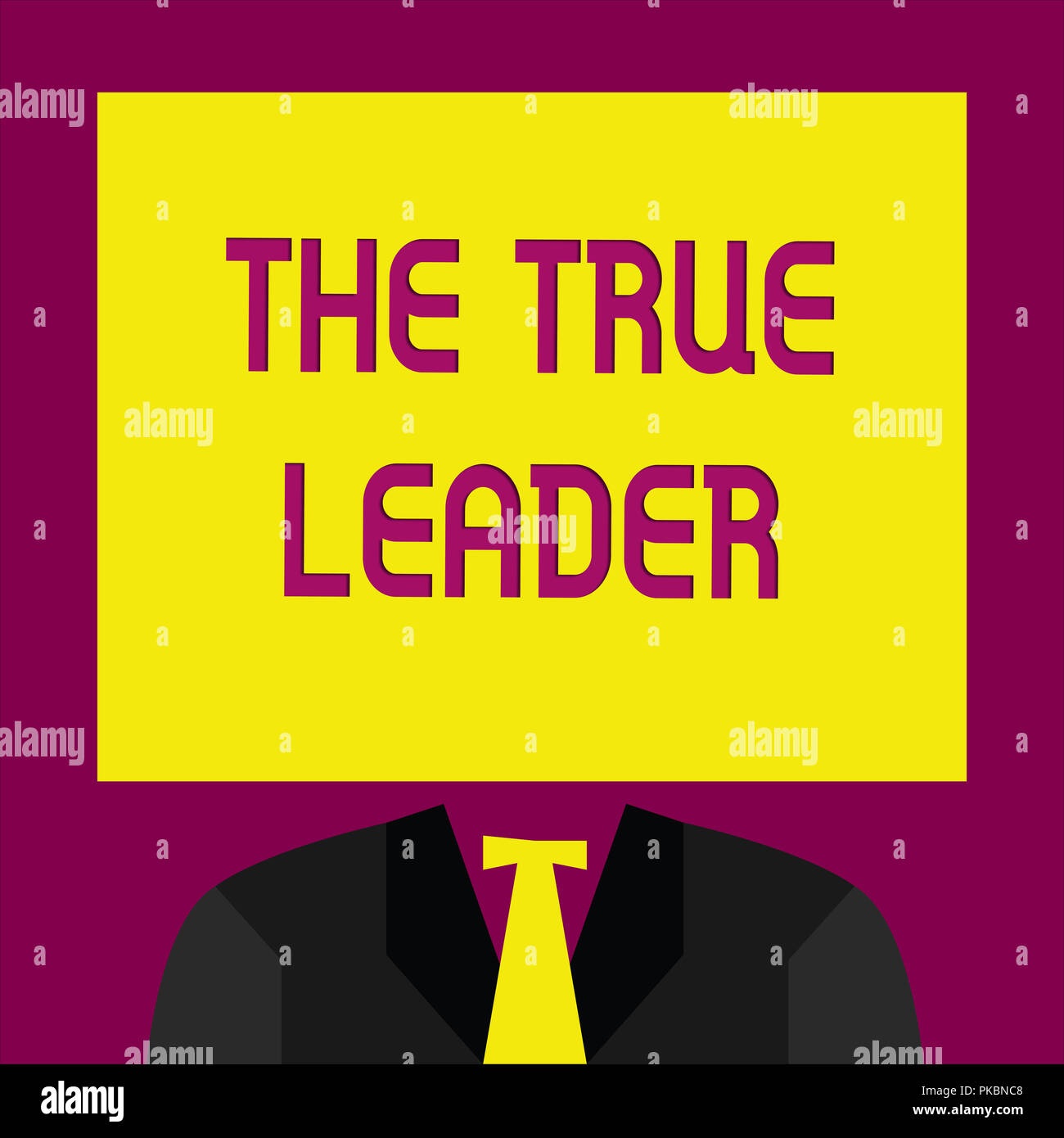 Conceptual hand writing showing The True Leader. Business photo text ...