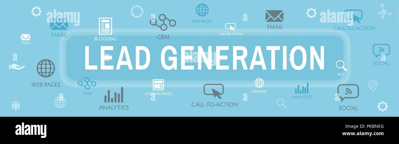 Lead Generation Web Header Banner that Attracts leads - target audience ...