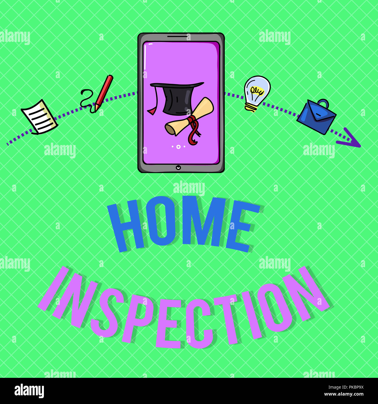 Text sign showing Home Inspection. Conceptual photo Examination of the ...