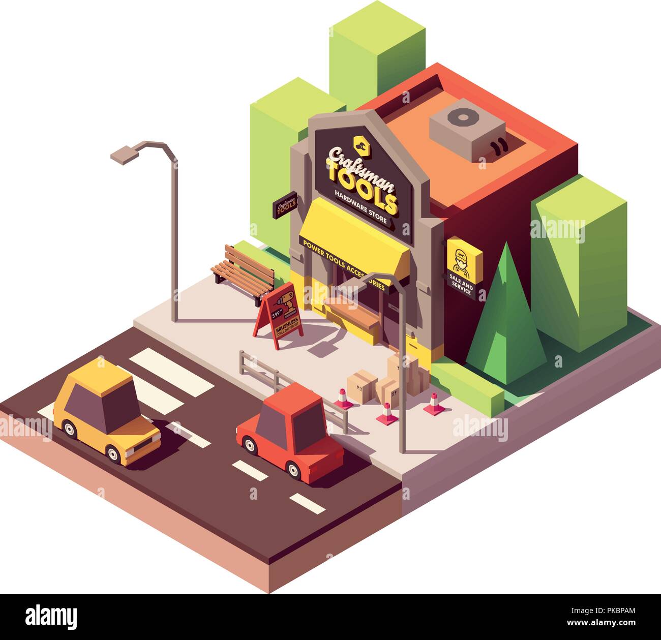 Hardware and diy store Stock Vector Images - Alamy