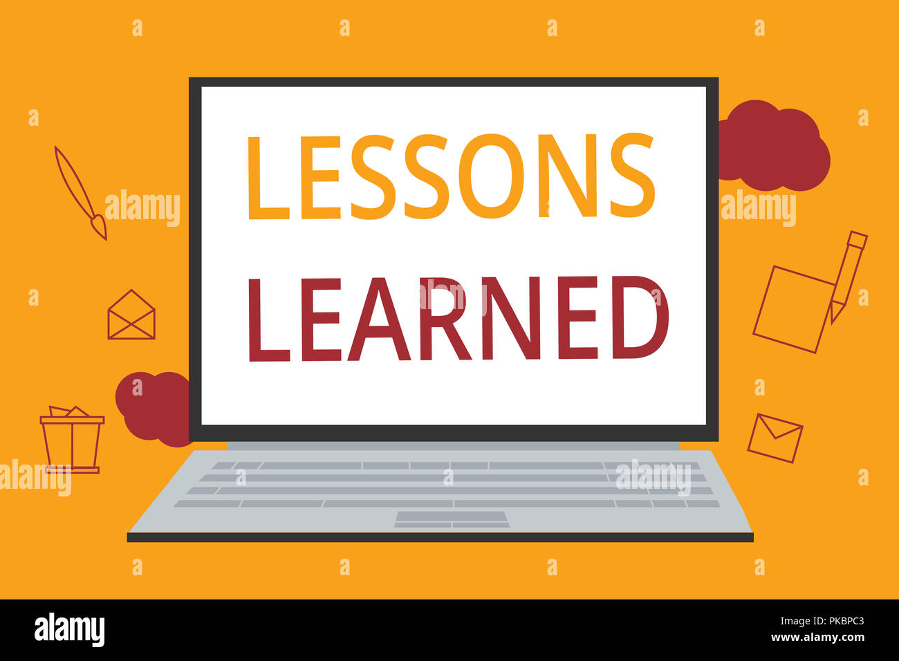 Word writing text Lessons Learned. Business concept for Promote share and use knowledge derived ...