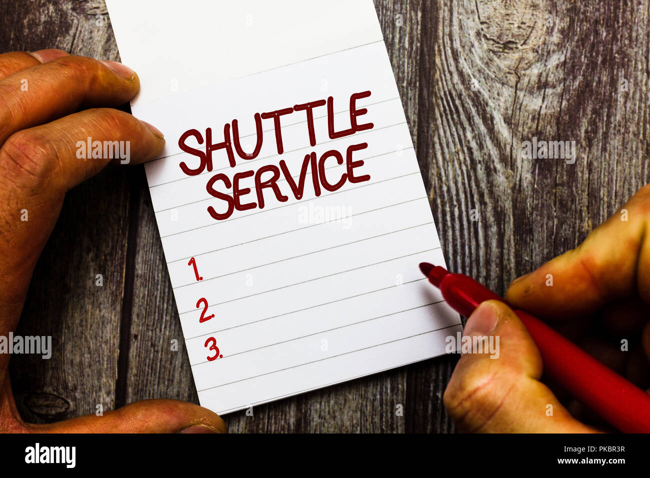Text sign showing Shuttle Service. Conceptual photo vehicles like buses ...