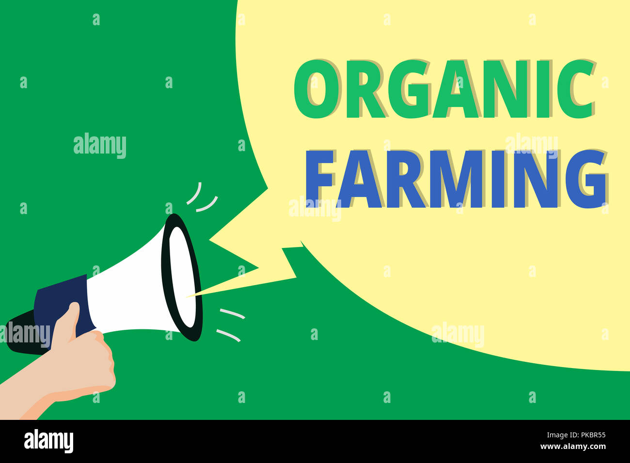 Word writing text Organic Farming. Business concept for an integrated ...