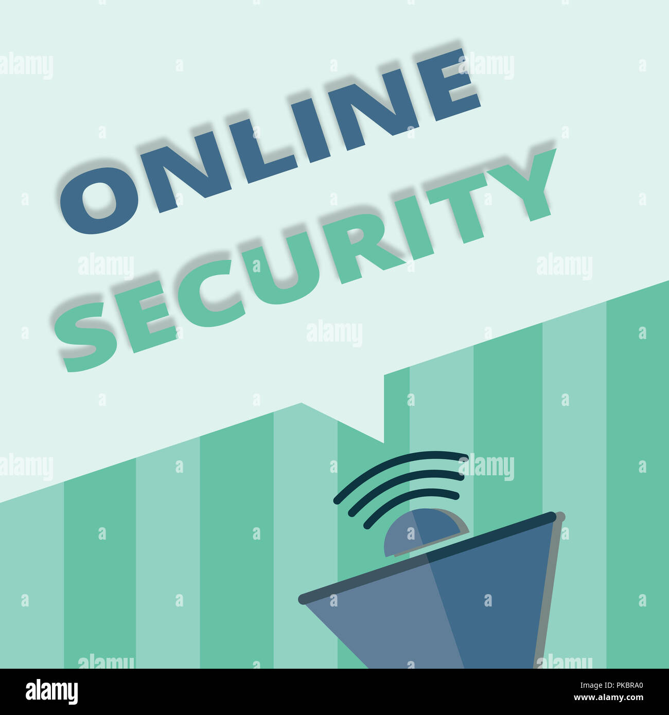 Word writing text Online Security. Business concept for rules to ...