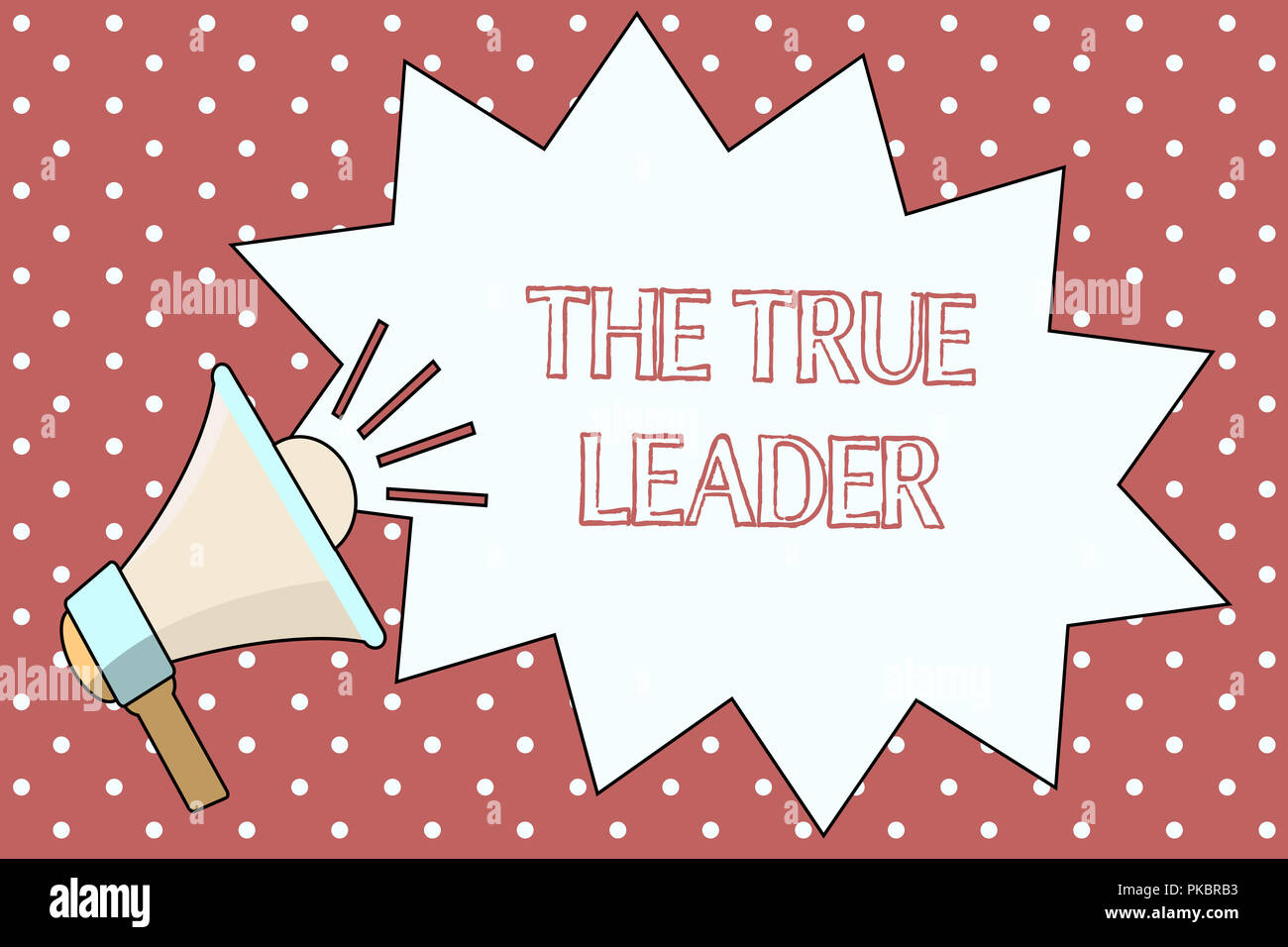 Word writing text The True Leader. Business concept for one that move ...
