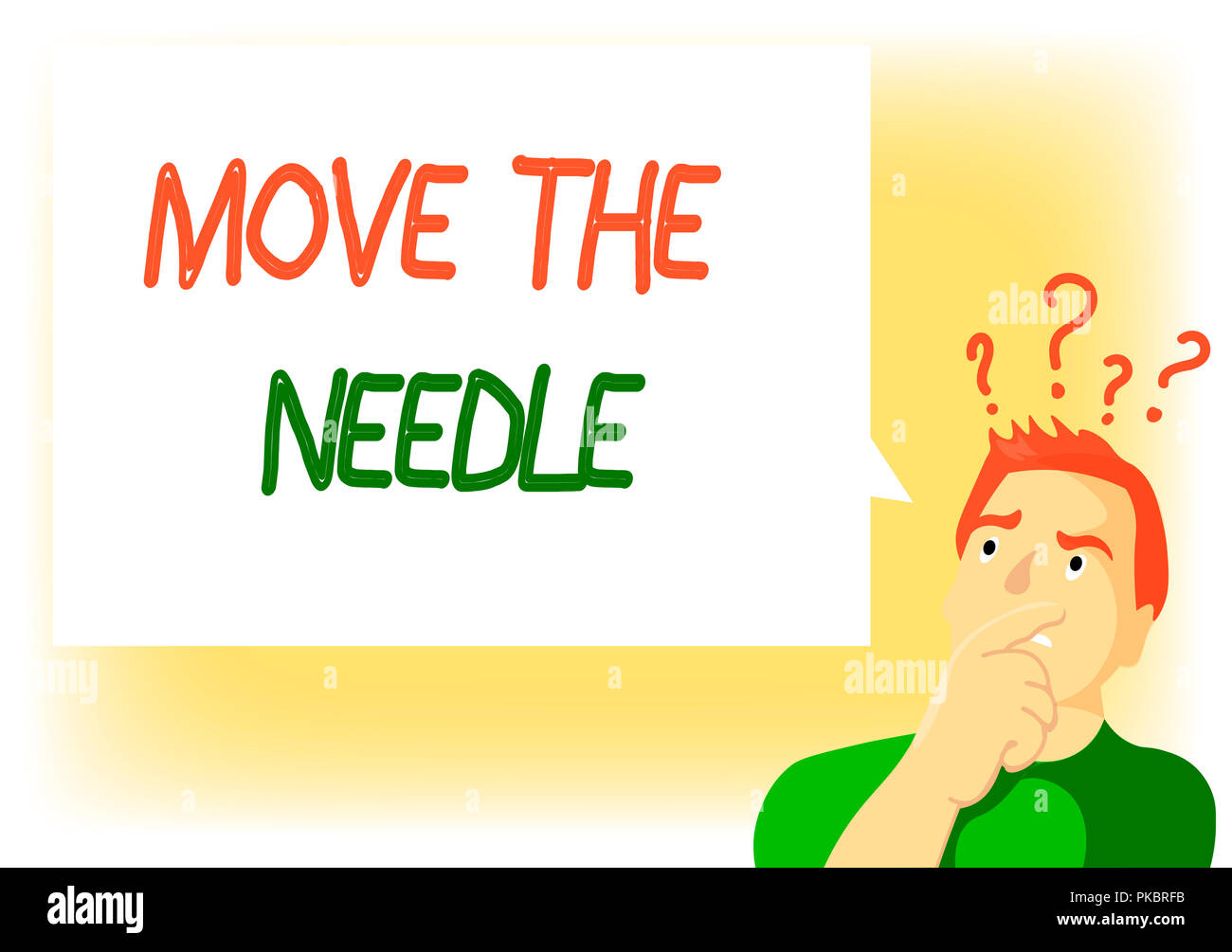 Writing note showing Move The Needle. Business photo showcasing Make a ...