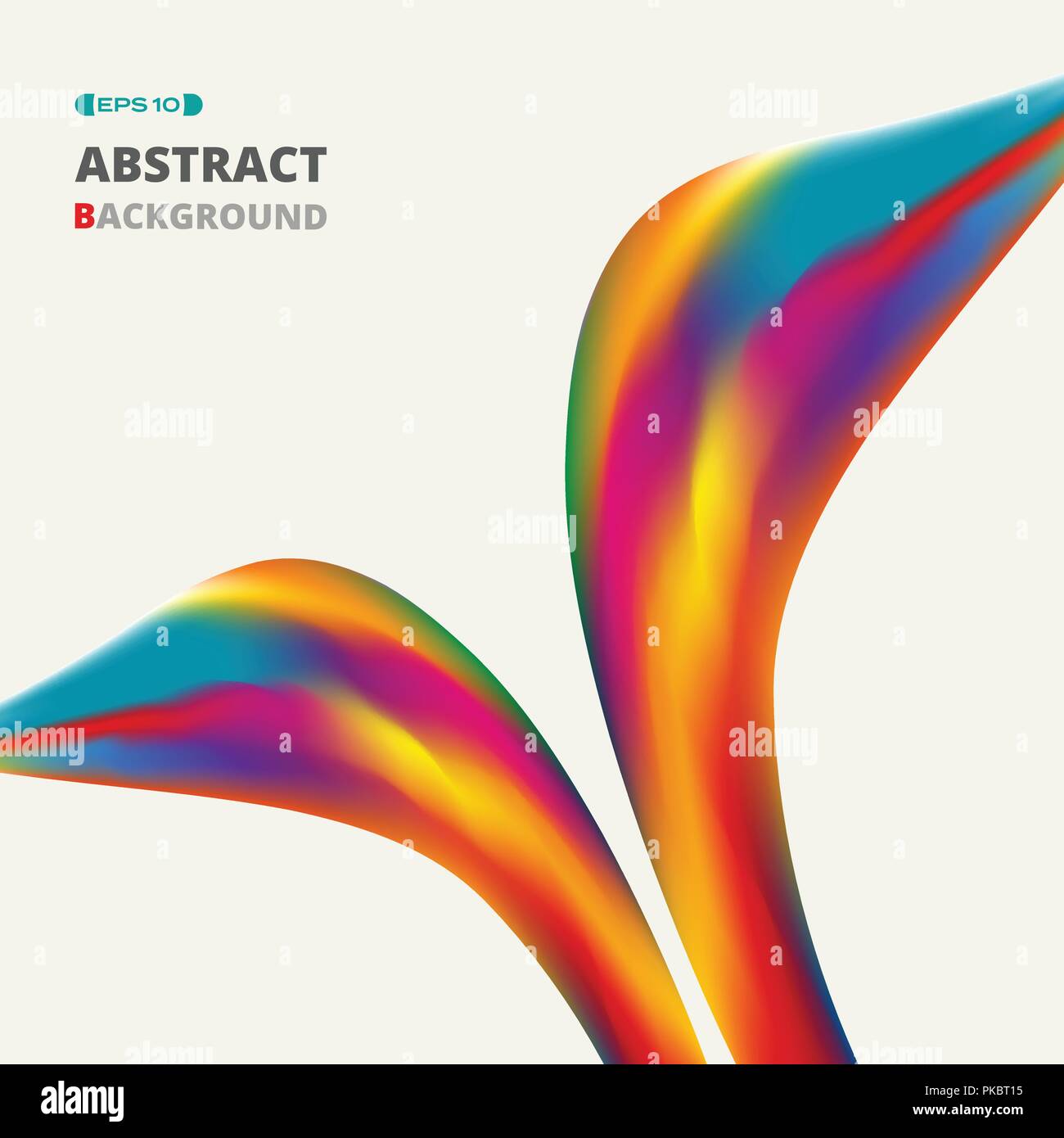 Abstract of colorful fluid style with free space background ...