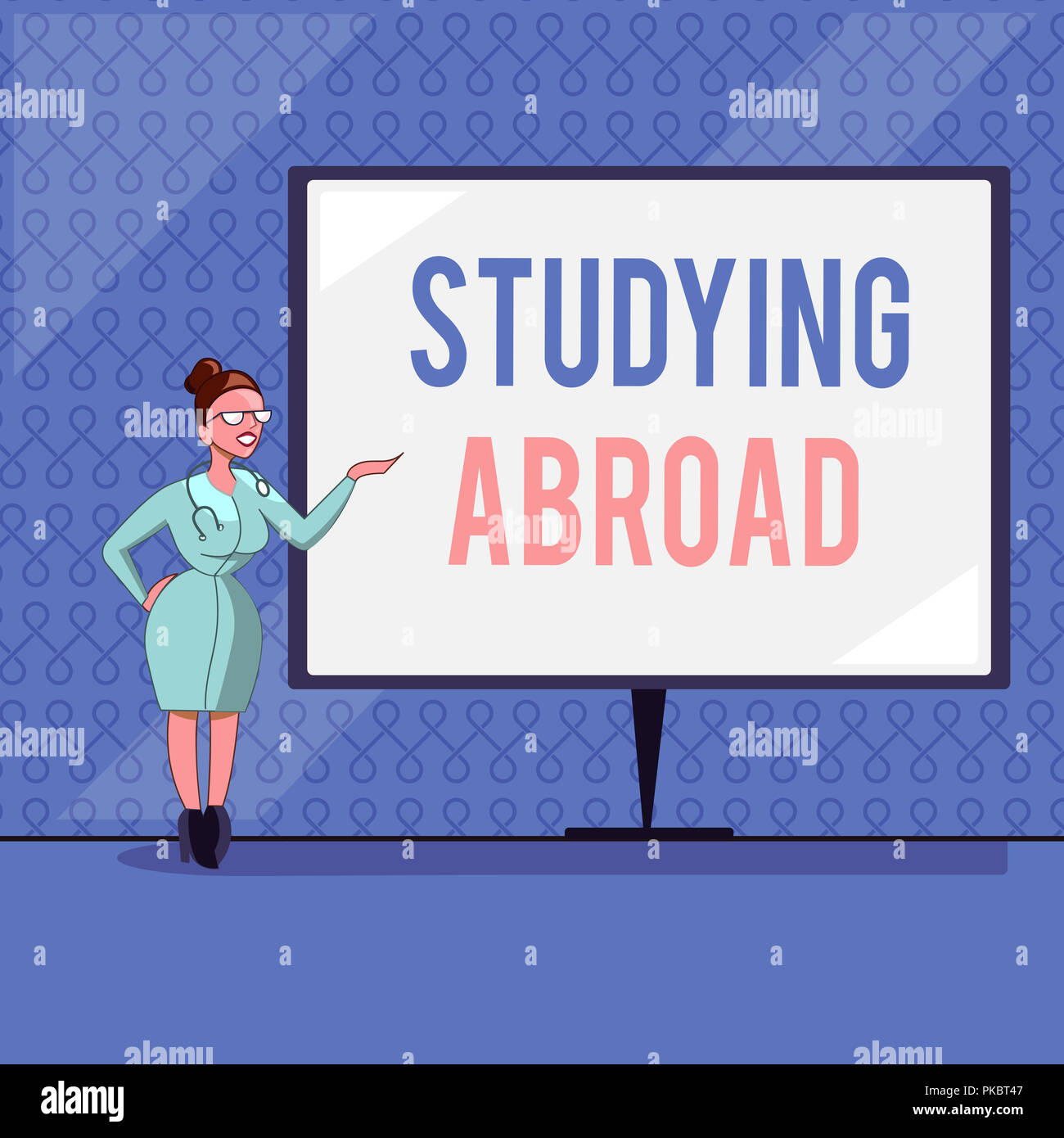 Handwriting text writing Studying Abroad. Concept meaning learn outside ...