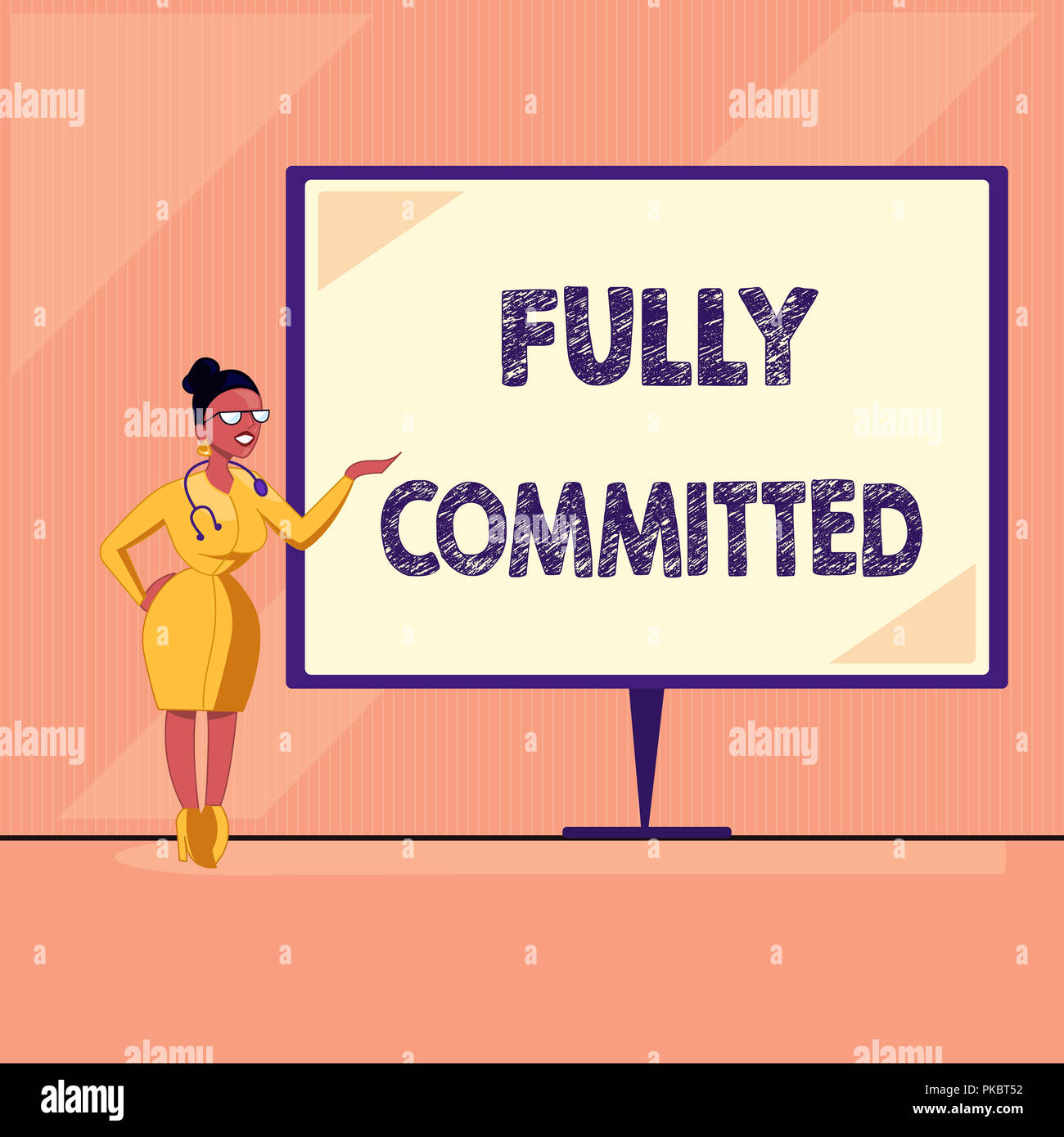 Word writing text Fully Committed. Business concept for Extremely ...