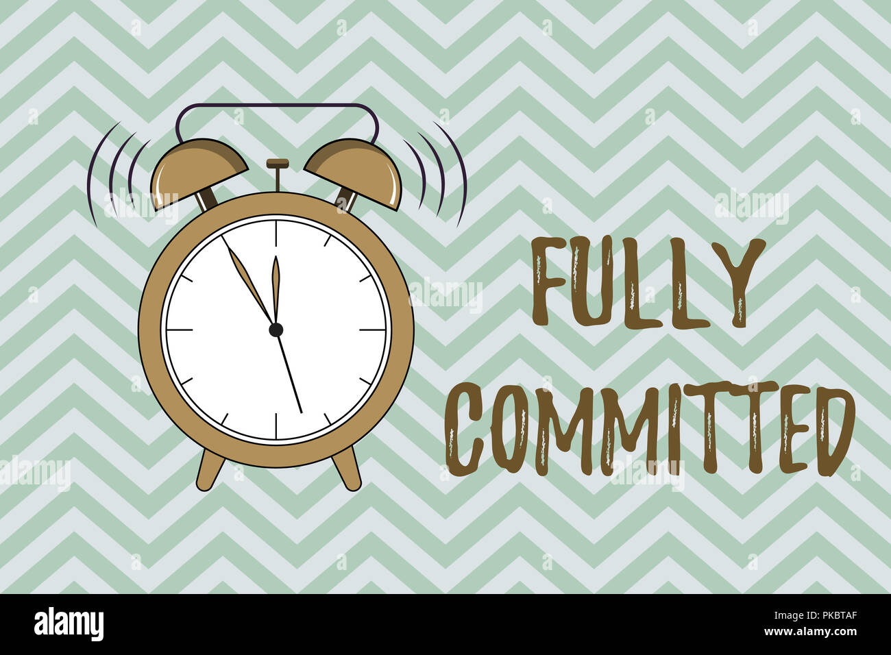 Handwriting text writing Fully Committed. Concept meaning Extremely ...