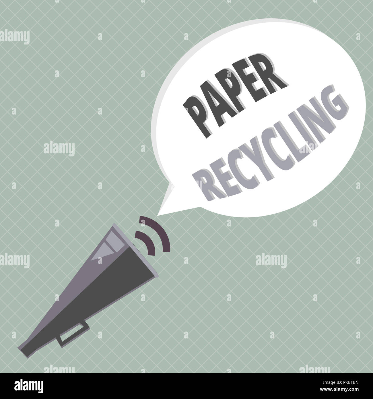 Handwriting text writing Paper Recycling. Concept meaning Using the ...