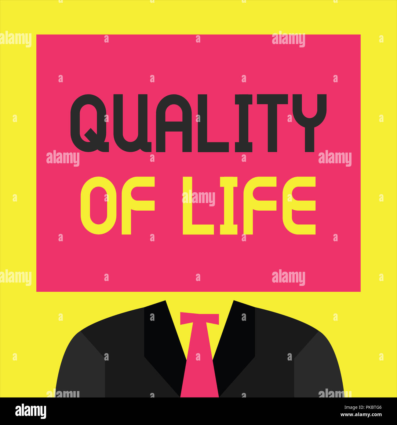 Writing note showing Quality Of Life. Business photo showcasing being ...