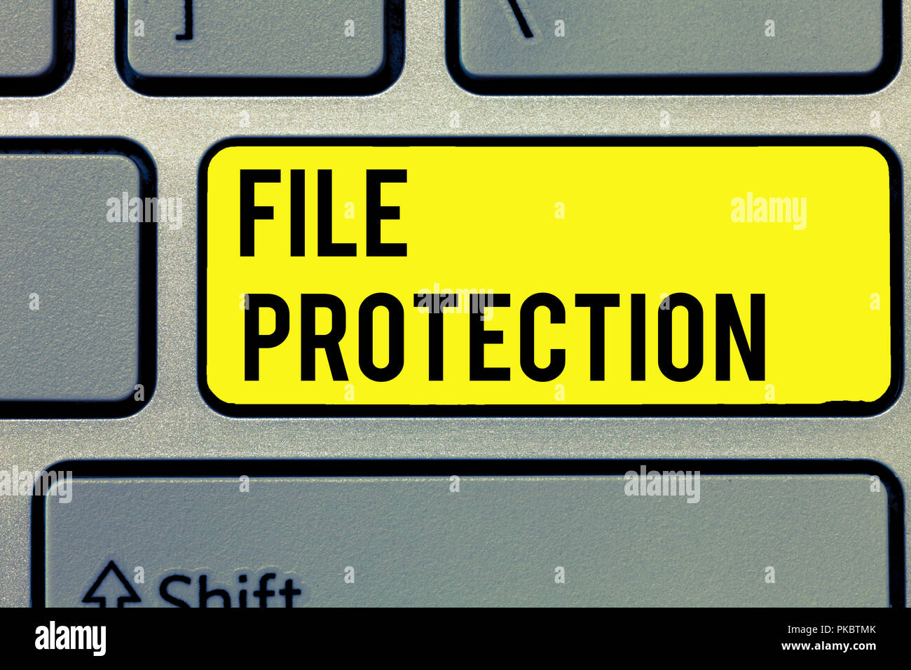 Text sign showing File Protection. Conceptual photo Preventing ...