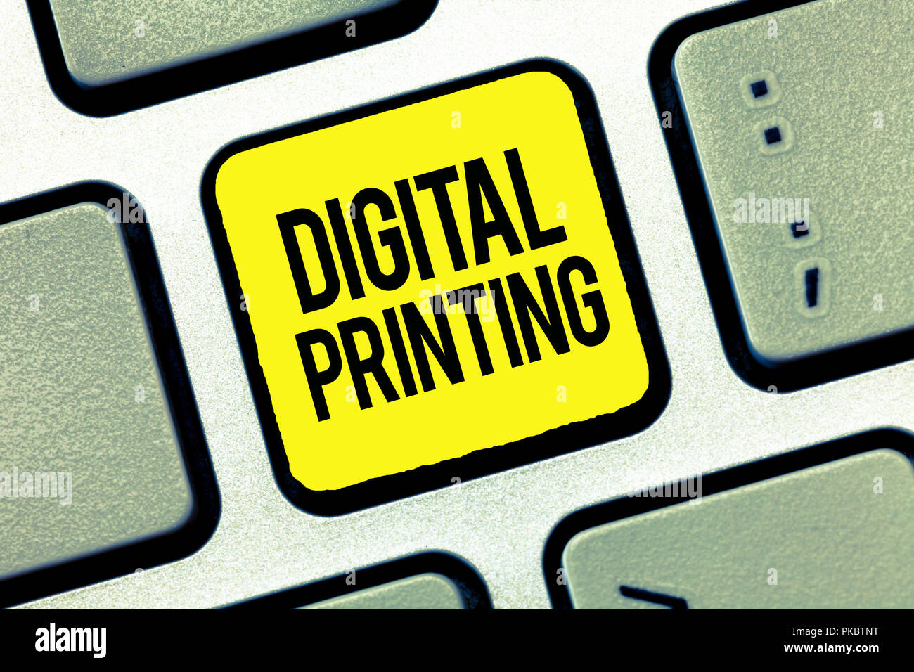 Text sign showing Digital Printing. Conceptual photo digital based ...
