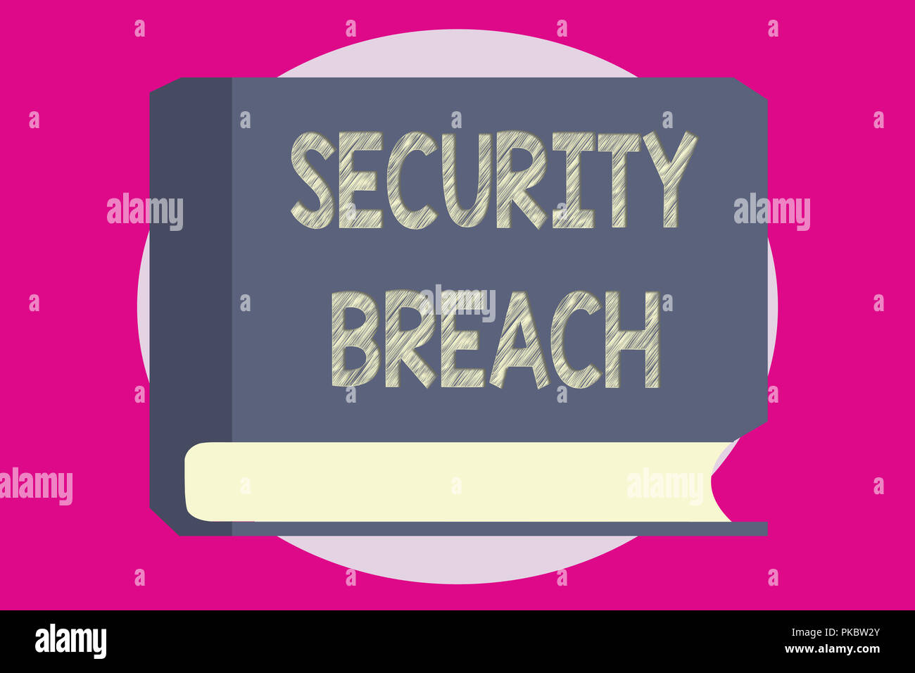 Writing note showing Security Breach. Business photo showcasing ...