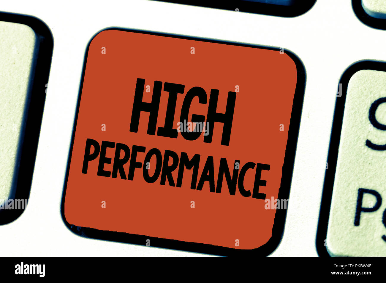 Conceptual hand writing showing High Performance. Business photo ...